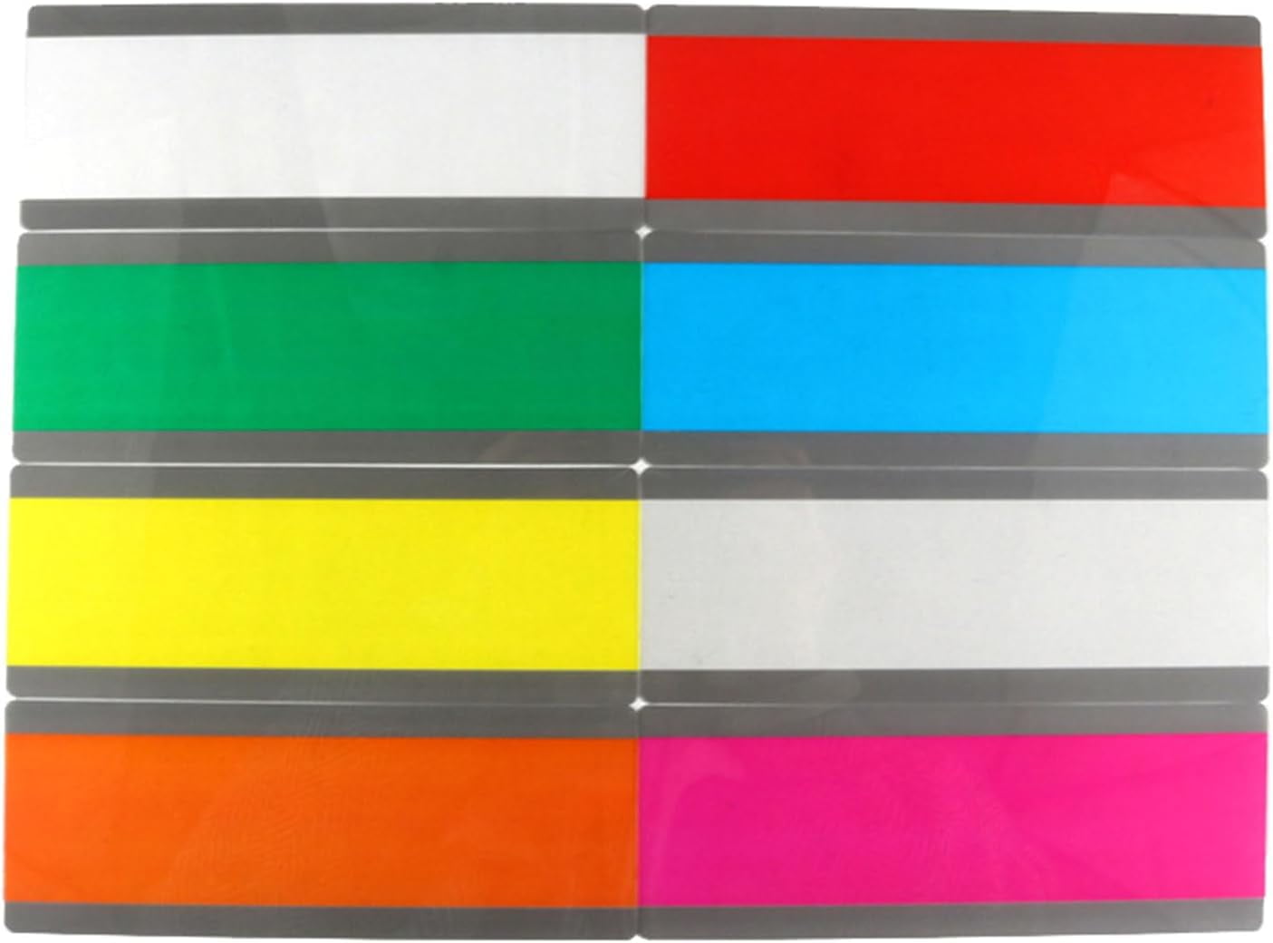 Nvzi 8pcs Colored Plastic Sheet Highlight Overlay Bookmarks Read Cover ...