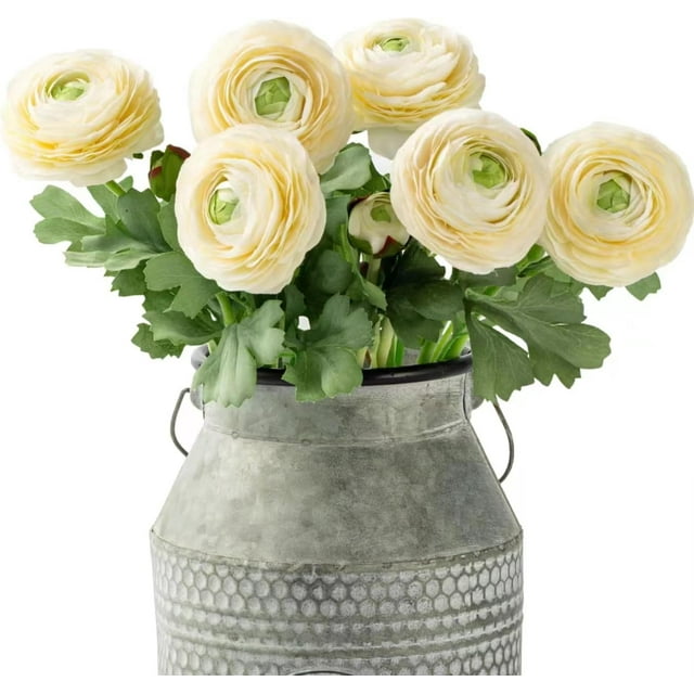 Nvzi Artificial Ranunculus Flowers with Real Touch Stem, Silk ...