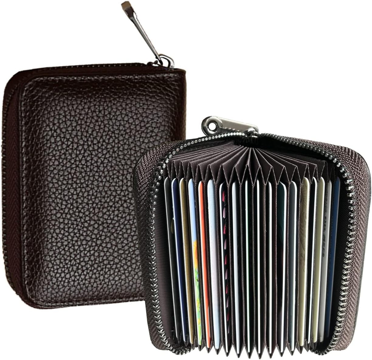 Nvzi Blocking Wallet 20 Card Solts Credit Card Case Holder accordion ...