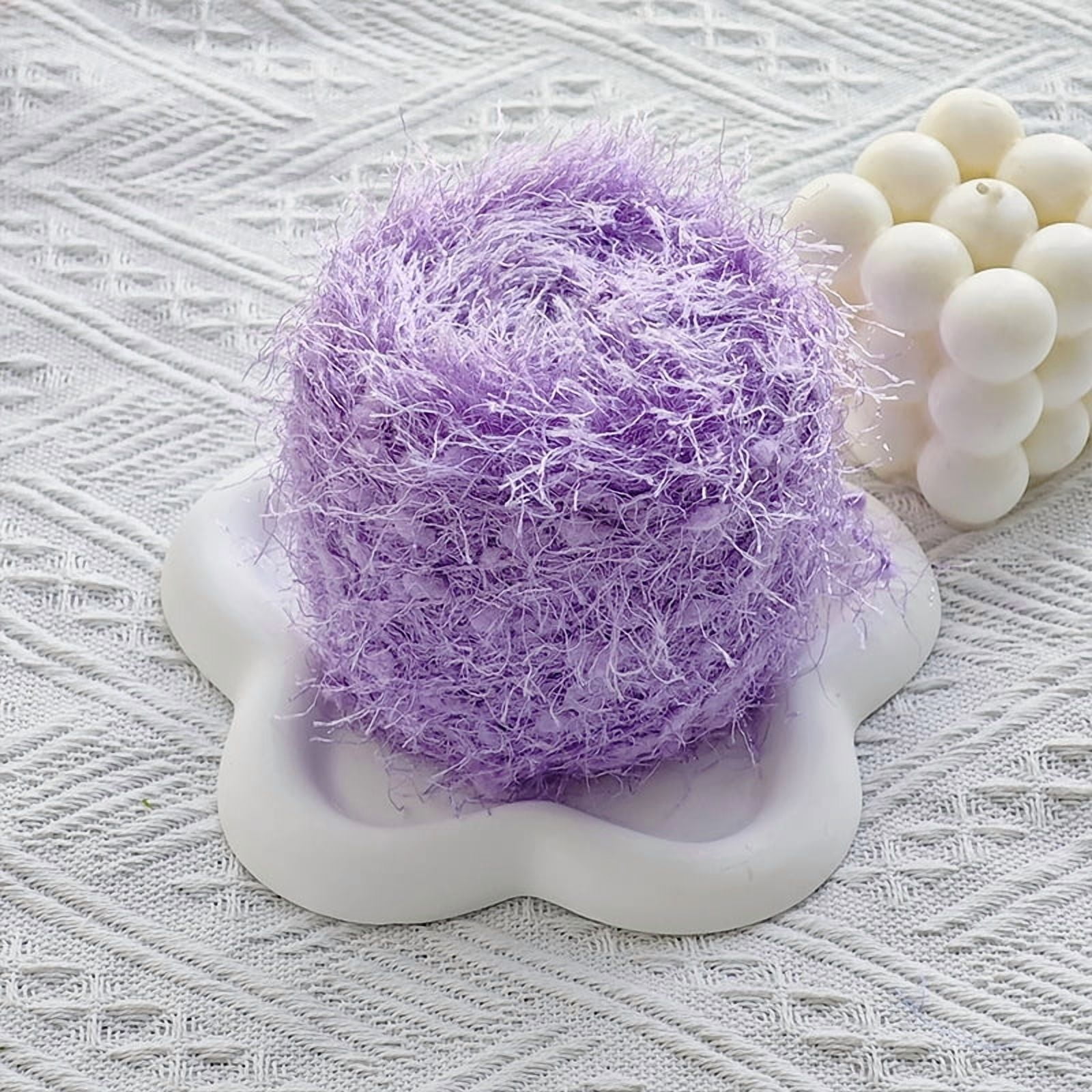 Nvzi Bright Silk Hand Mixed Wire Yarn Crochet,50g/1 Roll - Soft Vibrant ...