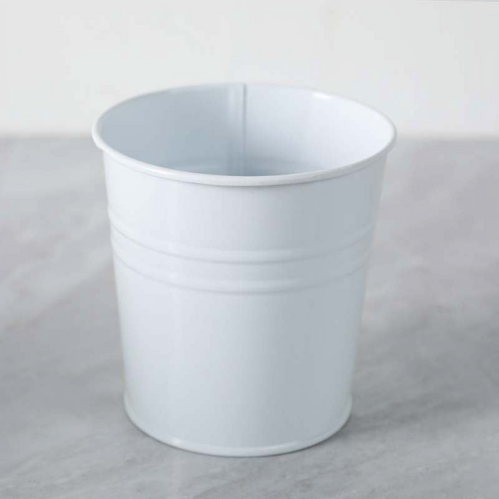 Nvzi Bucket Iron Flower Bucket Simple Iron Bucket Mini Flowerpot Iron ...