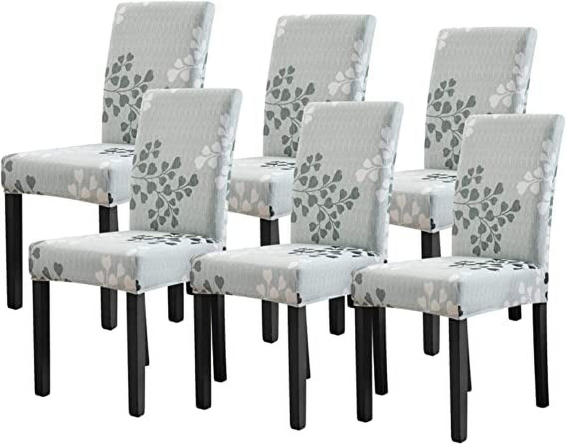 Nvzi Chair Covers for Dining Room 6 Pack Dining Kitchen Chair Cover Set ...