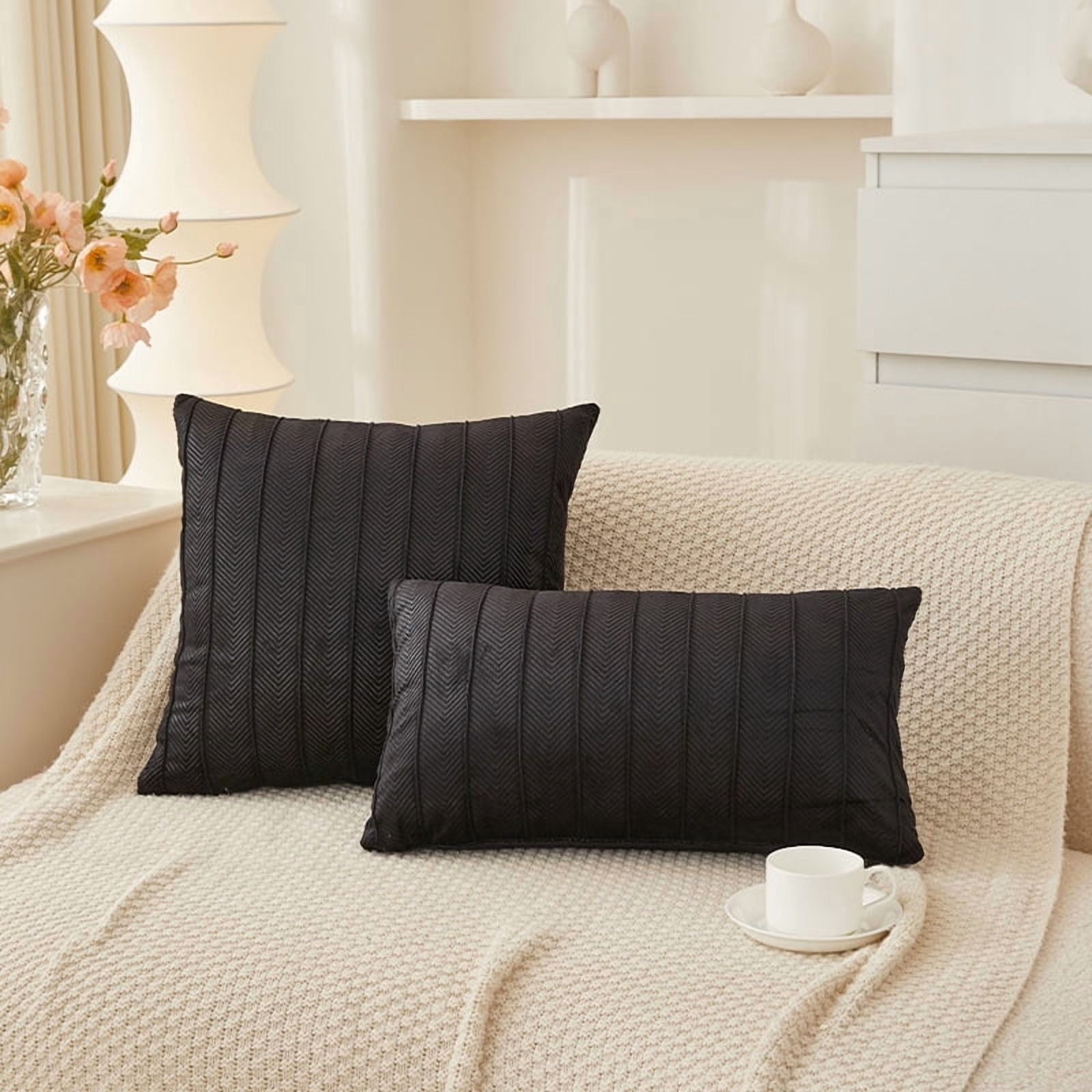 Nvzi Decorative Pillow, Bed Throw Pillows 30*50cm, black ordinary Throw ...