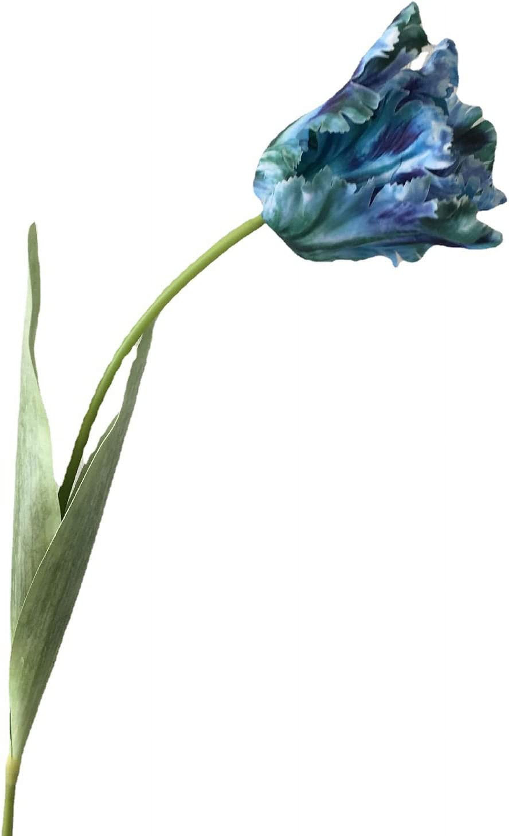Nvzi Fake Flower 3Pc Artificial Flower Vivid Decorative 3D Parrot Tulip ...