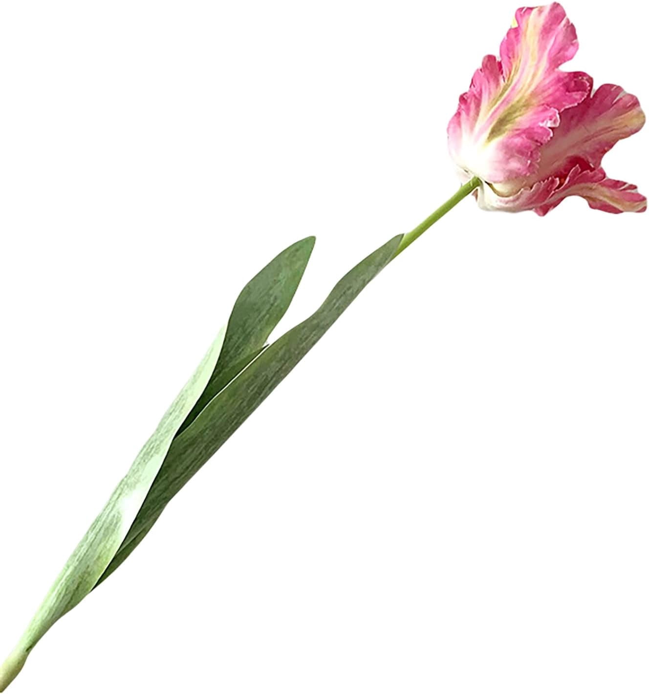Nvzi Fake Flower 3Pc Artificial Flower Vivid Decorative 3D Parrot Tulip ...