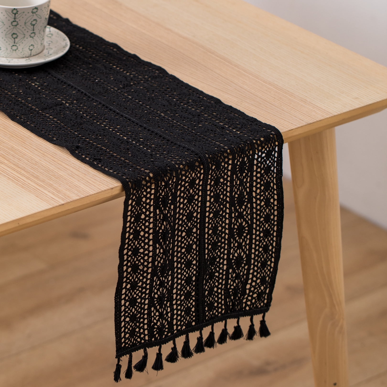 Nvzi Farmhouse Dining Table Runner Rustic Boho Table Runner for Coffee ...