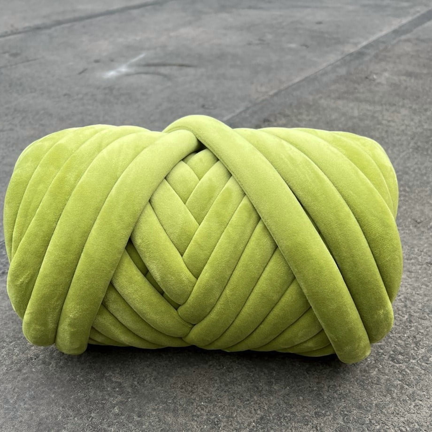 Nvzi Grass green crystal velvet cotton core yarn -100g 1 roll ultra ...