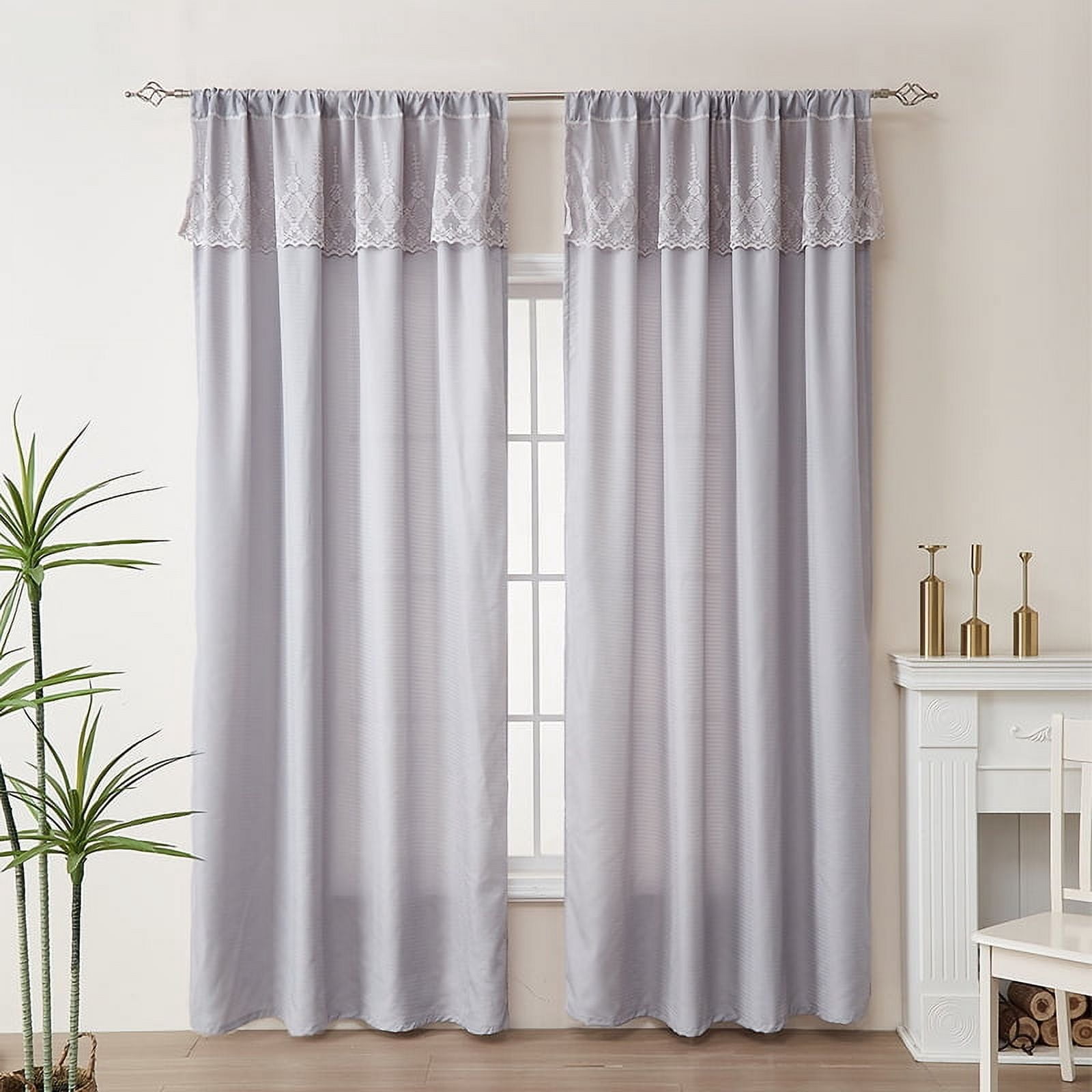Nvzi - Gray Curtain for Bedroom, 1 slice Curtains & 130*160CM Light ...