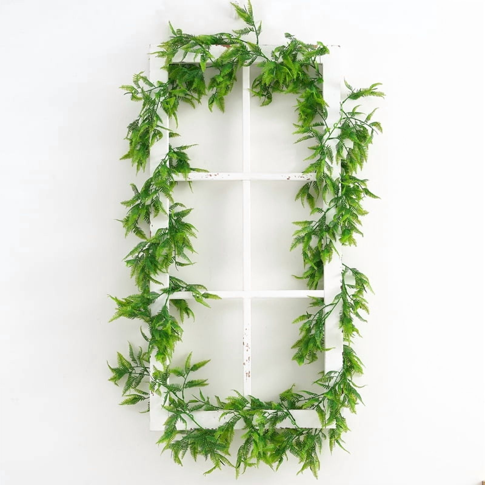 Nvzi Green Garland, 180cm Faux Greenery Garland,Persian leaf rattan ...