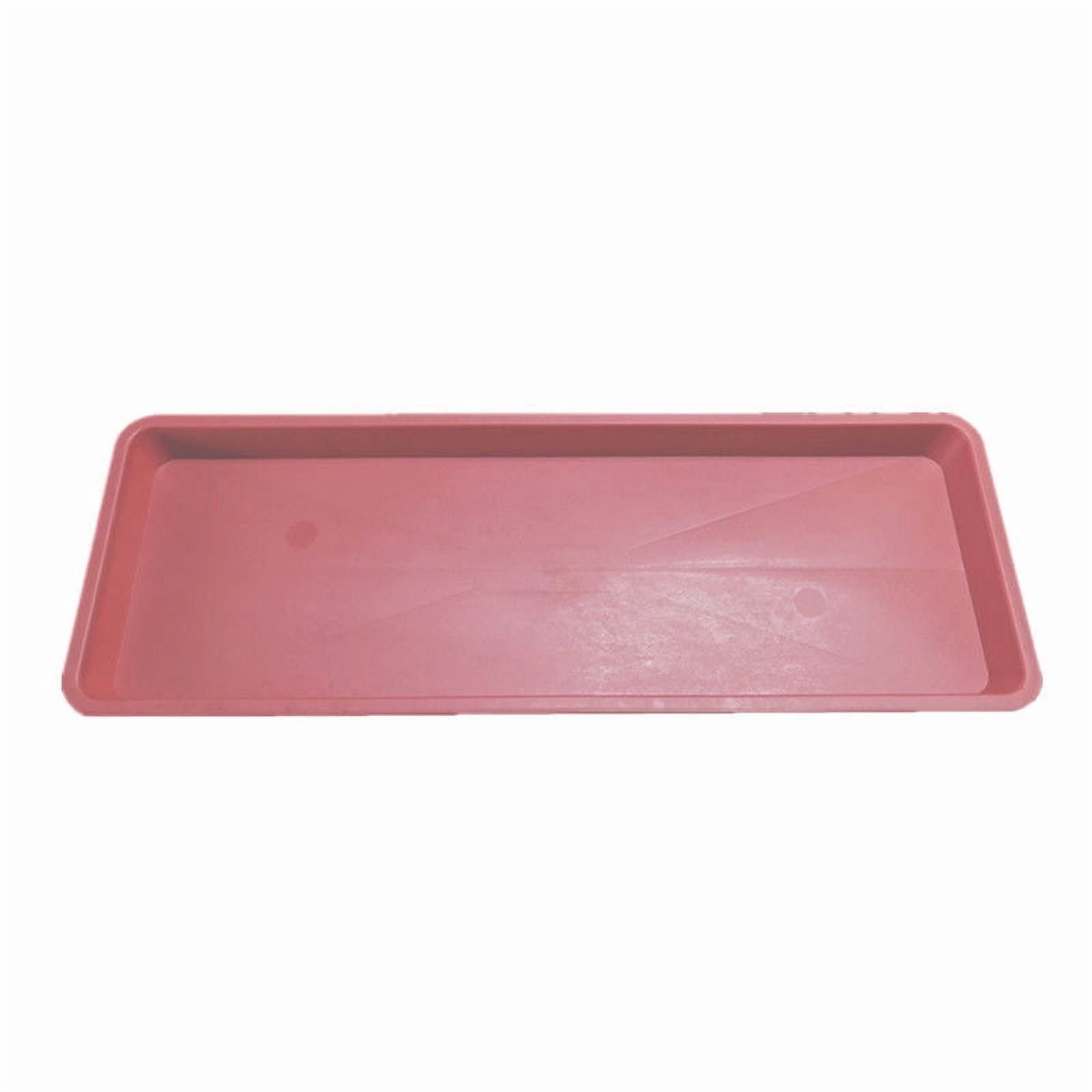Nvzi Light Red plastic plant tray -2 pieces, 15.7 * 5.9 inch ...