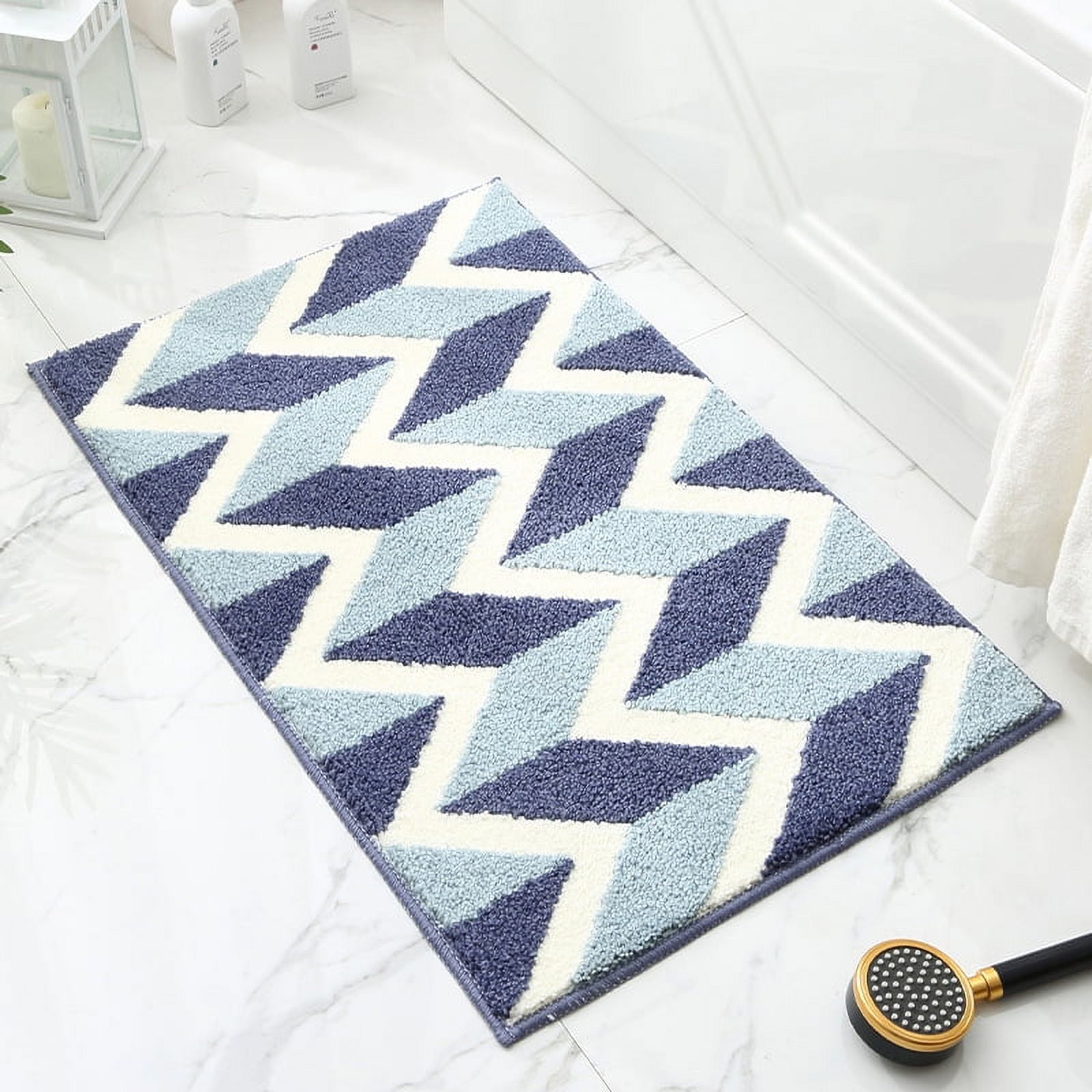 Nvzi Luxury Bathroom Rug Mat, Extra Soft and Absorbent Microfiber Bath ...
