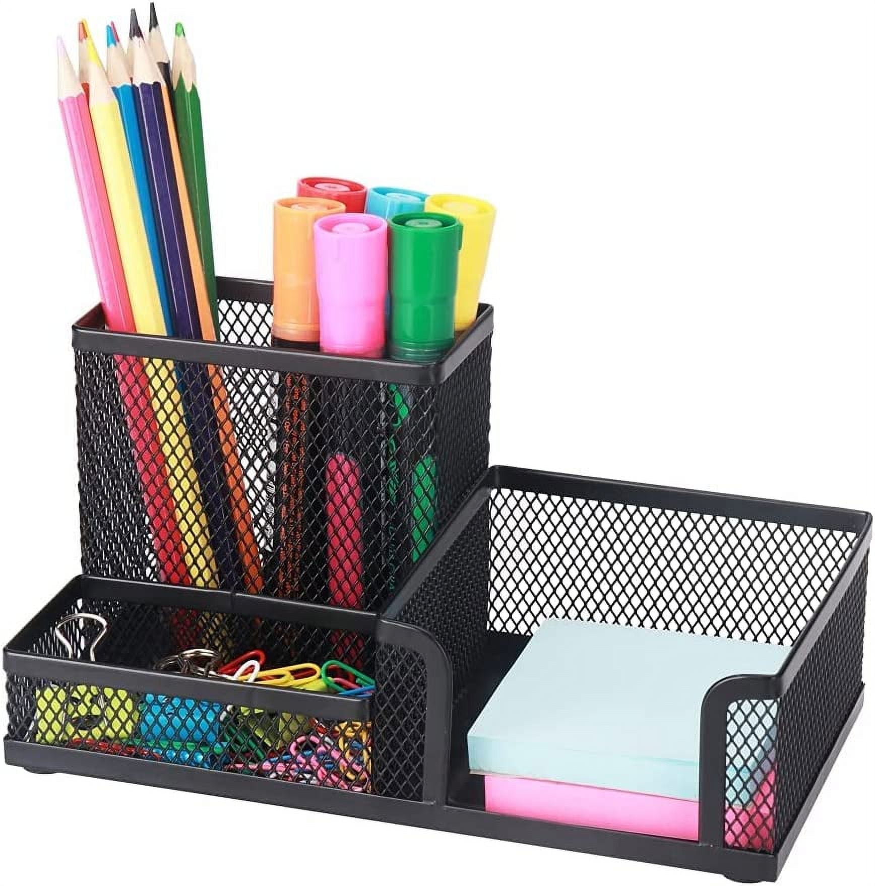 Xiao Hua mesh pen holder, desk organizer pen holder, office supplies ...