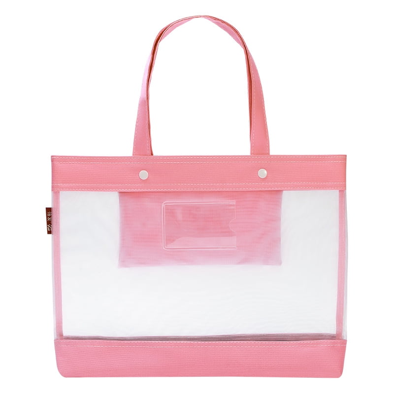 Nvzi Mesh Zipper Pouch 15 75 11in Large Double Pocket File Bag With