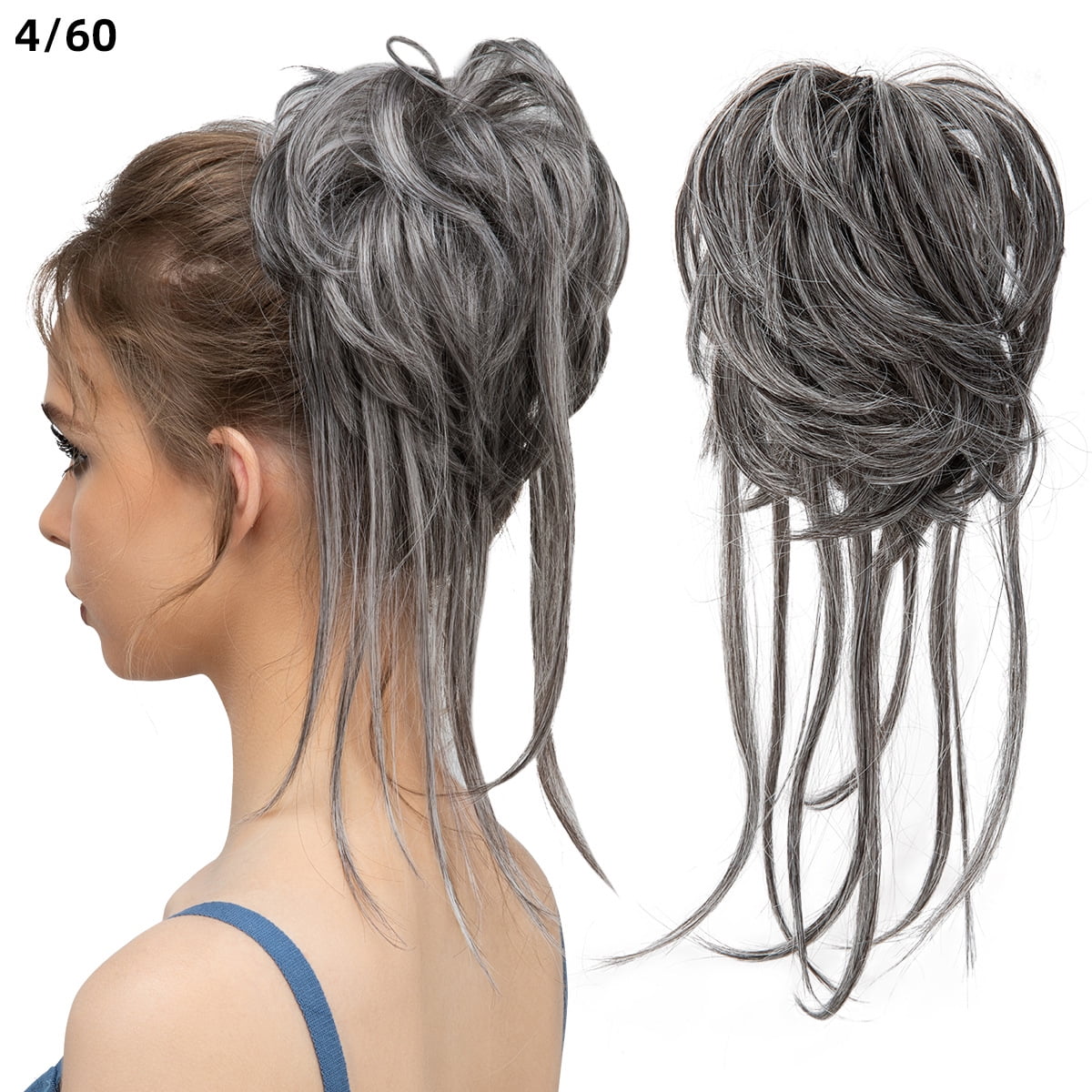 Nvzi Messy Bun Hair Piece Tousled Updo Hair Buns Extension Elastic Hair ...