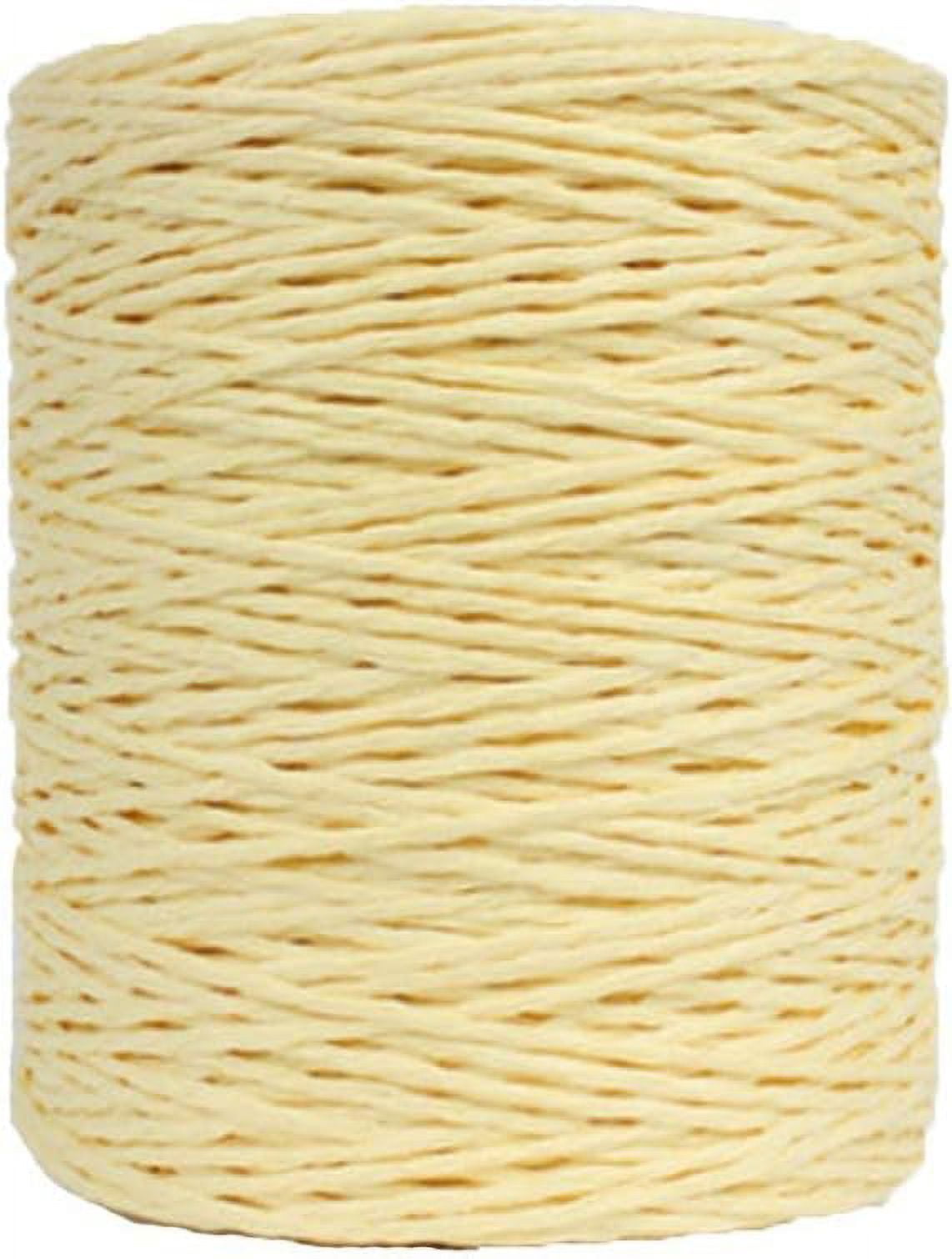 Nvzi Natural Cotton Yarn Light Yellow Crochet Summer Sun Hat Yarn,Beach ...