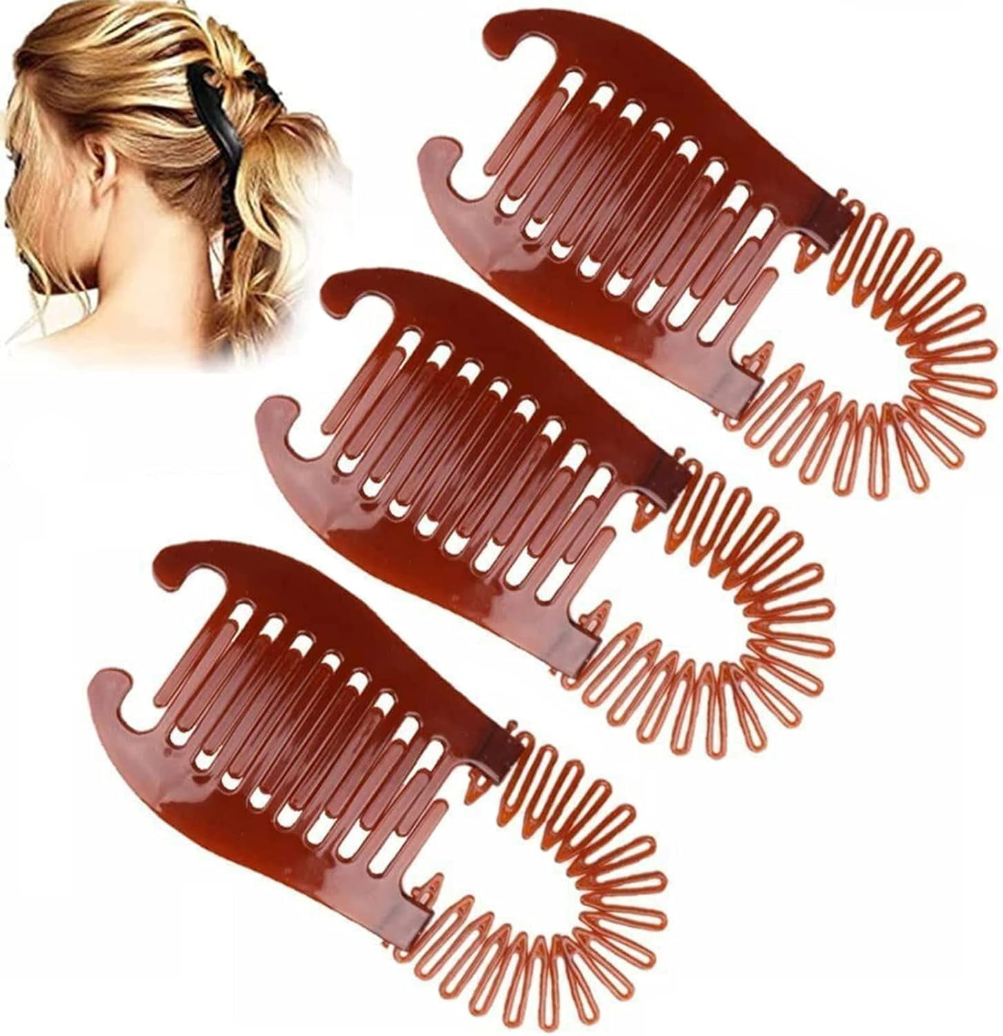 Nvzi New Banana Hair Clips for Women – 3Pcs Banana Clips Hair for Thick ...