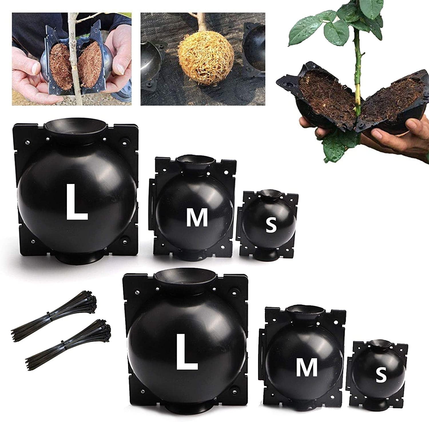 Nvzi Plant Propagation Ball Pod, Reusable Plant Rooting Device, High ...