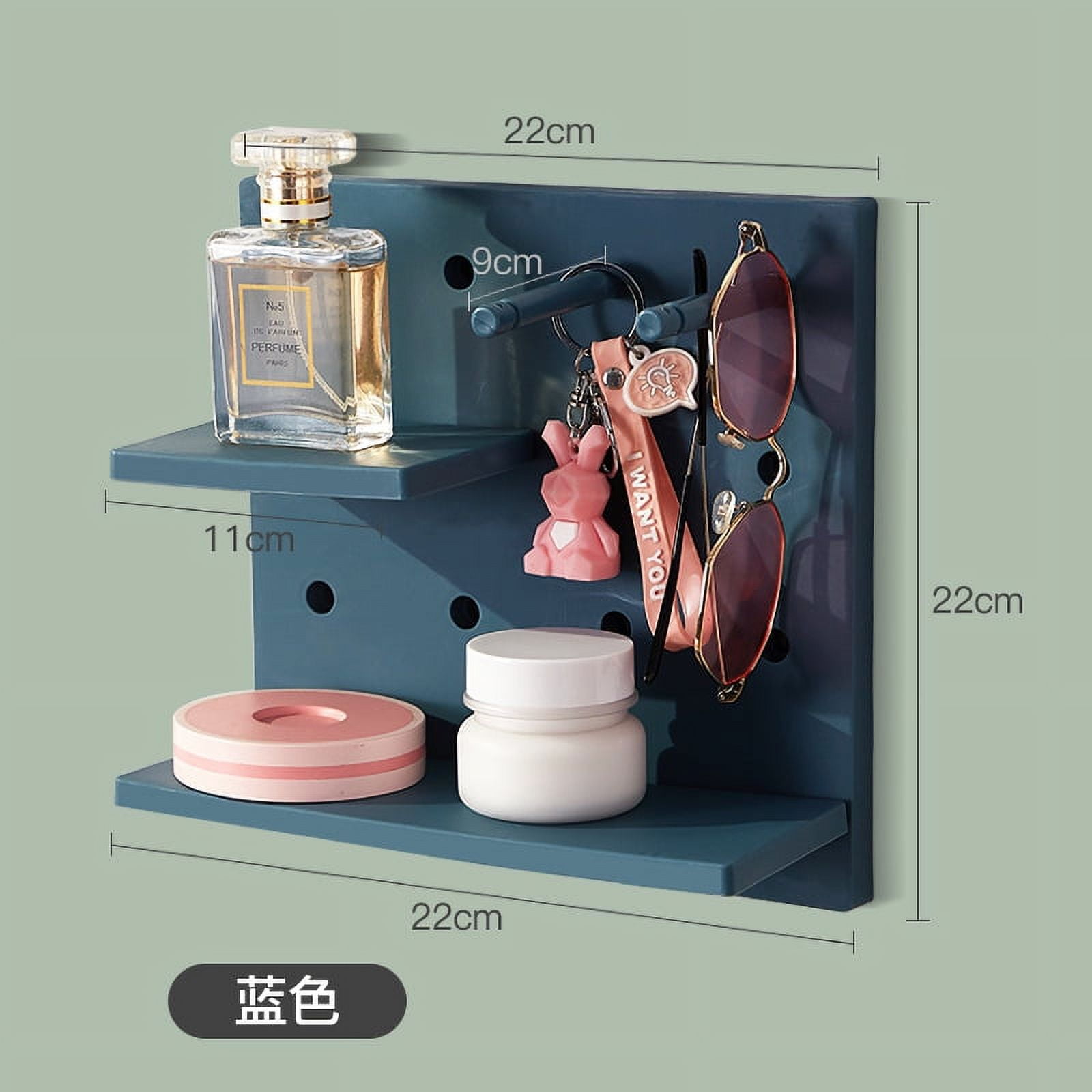 Nvzi Plastic Pegboard Set of 4 - Decorative Wall Mounted Plastic ...