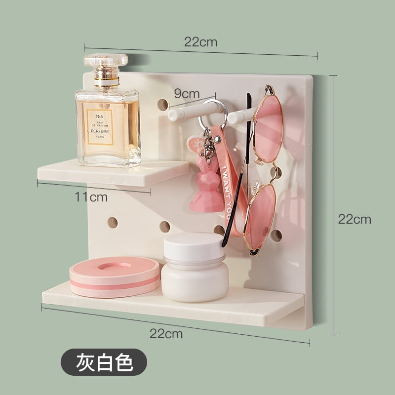 Nvzi Plastic Pegboard Set of 4 - Decorative Wall Mounted Plastic ...