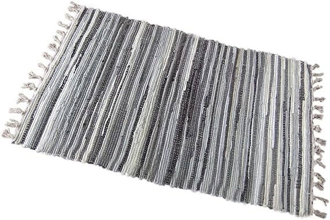 Nvzi Rag Rug, Machine Washable Cotton Reversible Rag Rug Hand Woven ...