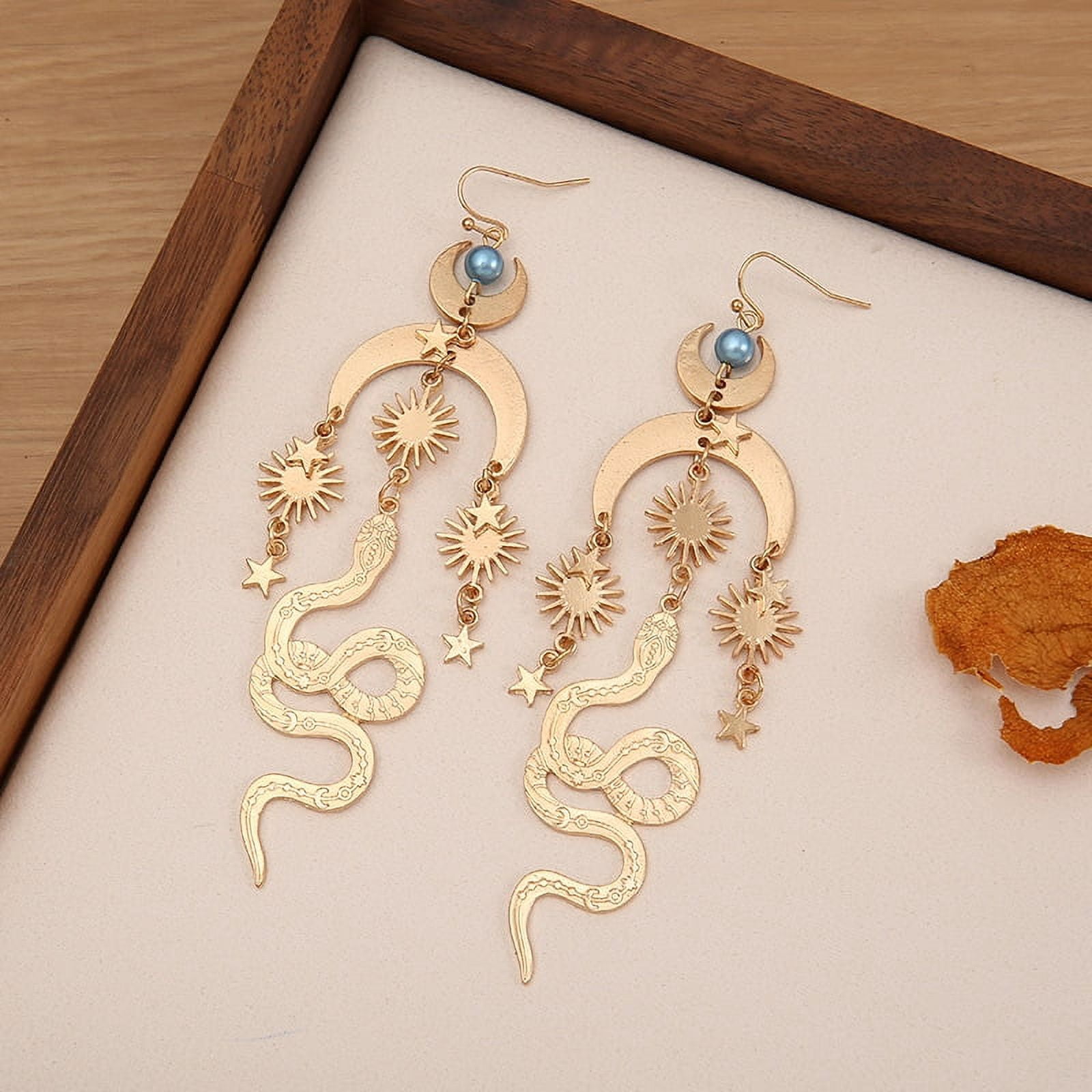 Nvzi Retro New Unique Design Style Dangle Drop Earrings for Women ...