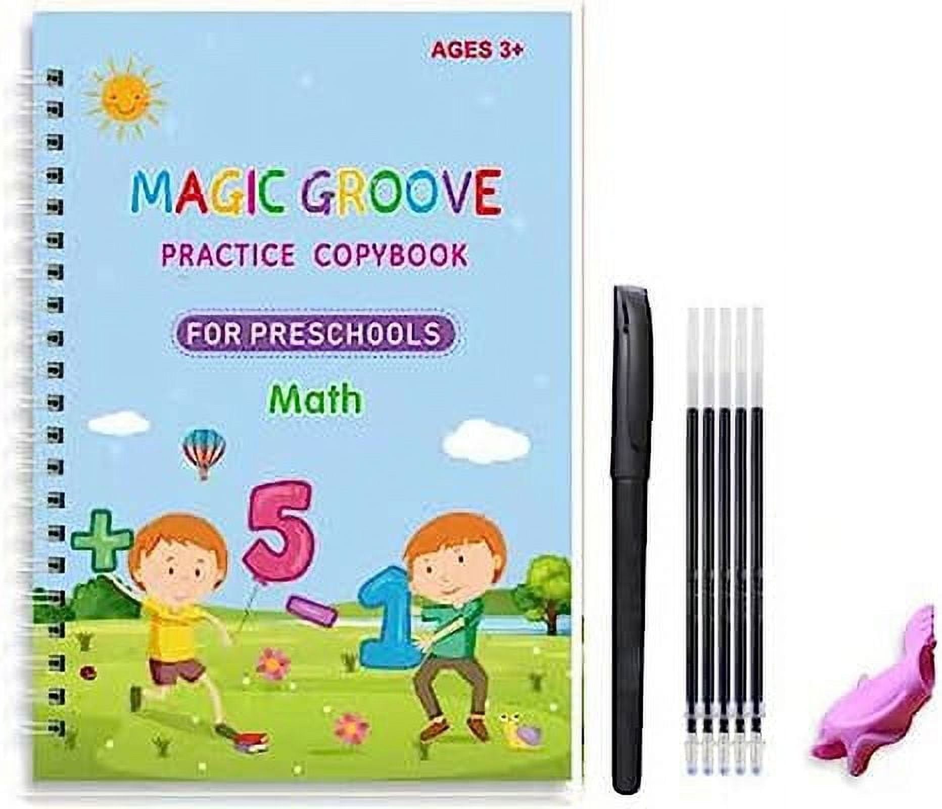 Xiao Hua Reusable Copy Book Math English 3D Calligraphy Book Numbers 0 ...