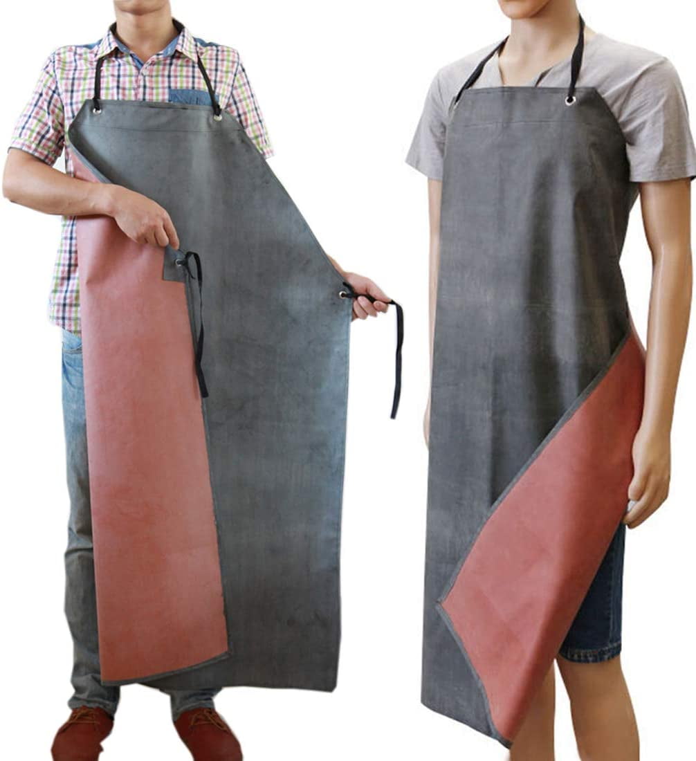 Nvzi Rubber Apron Waterproof Aprons Chemical Oil Resistant Aprons for ...