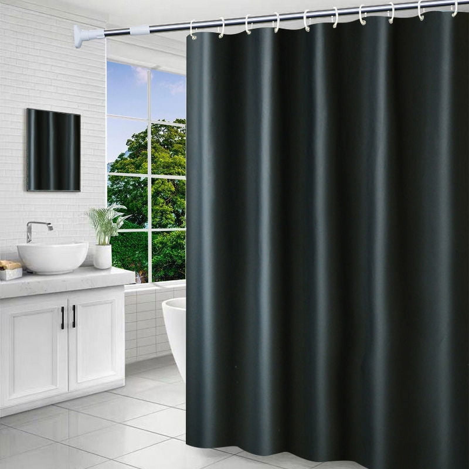 Nvzi Shower Curtain Liner Peva Flower Waterproof Non Toxic Odor Free