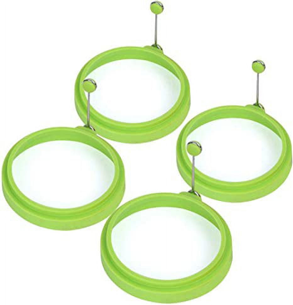 Nvzi Silicone Egg Ring, 100% Food Grade Egg Cooking Rings, Egg Rings ...