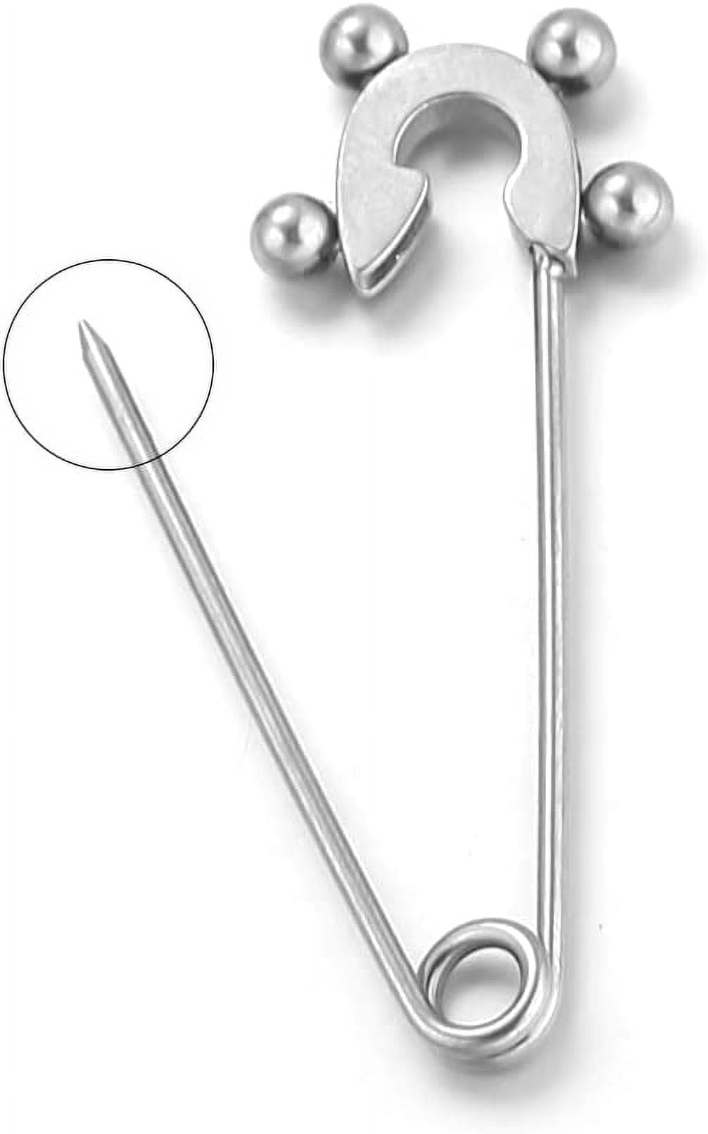 Nvzi Small Safety Pins Stainless Steel Heavy Duty Pins Waist Pants Pins ...