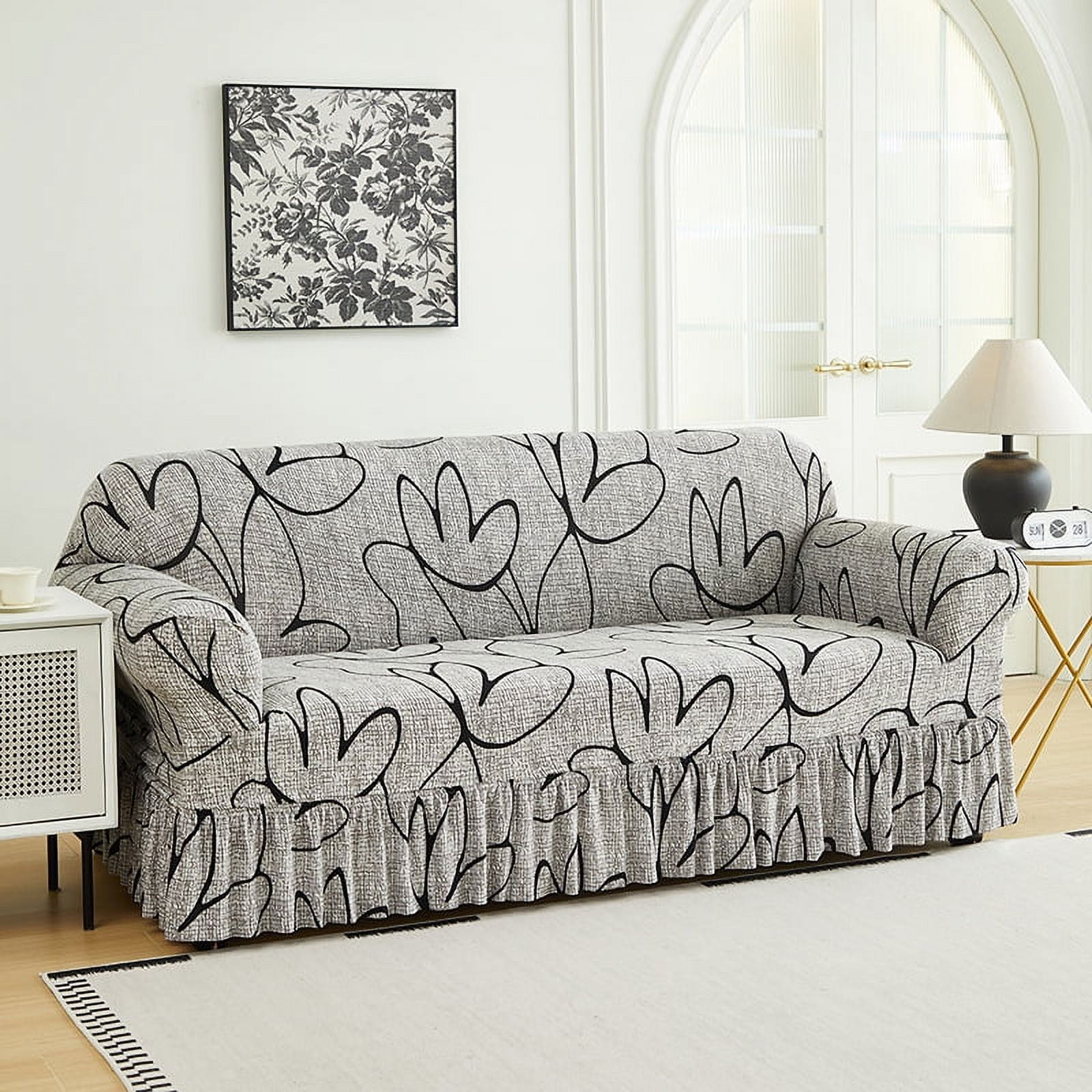 Nvzi Sofa Cover for sofas Stretch Couch Covers for Living Room Easy Fit ...