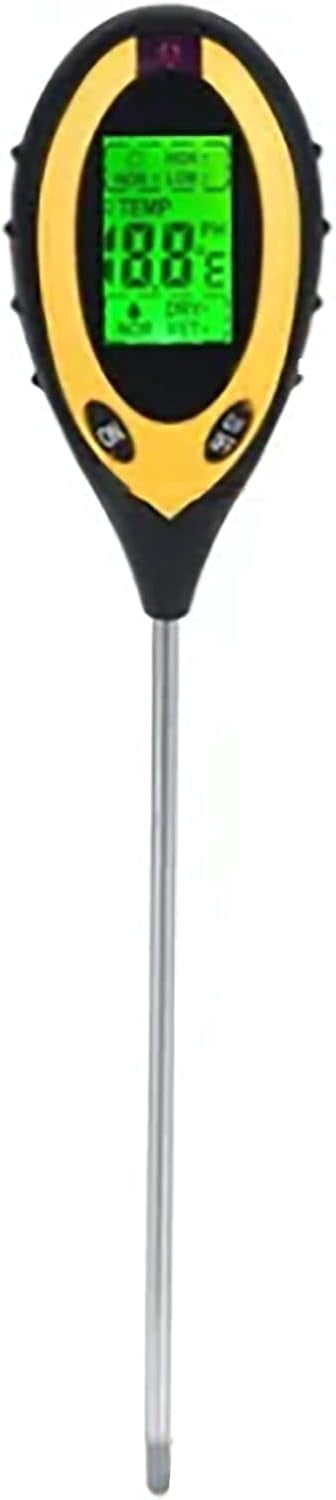 Nvzi Soil Moisture pH Meter 4-in-1 Soil Tester pH Moisture Meter ...