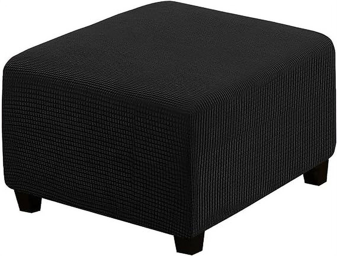 Nvzi Super Stretch Soft Ottoman Cover with Elastic Band Footrest Sofa ...