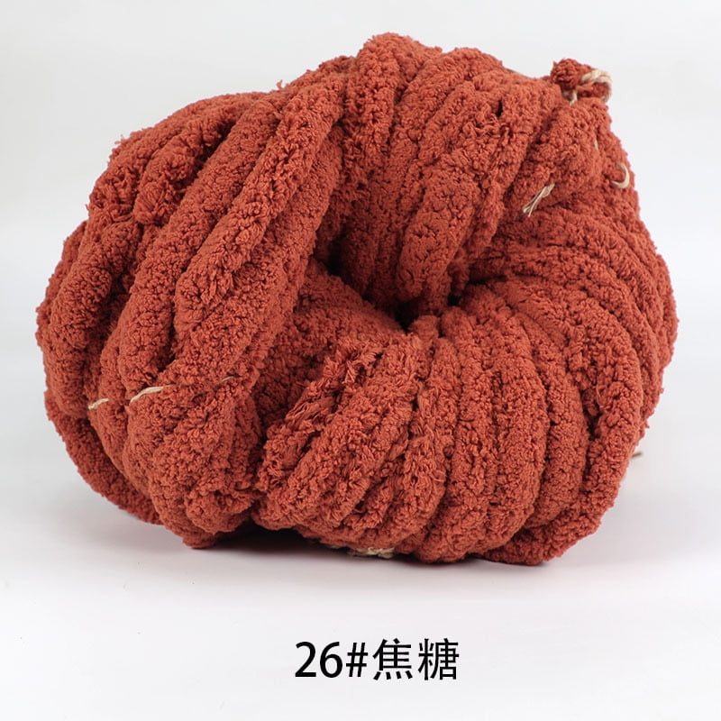 Nvzi Thick Wool Yarn, Yarn Packs for Crocheting - caramel, 1 roll, Soft ...