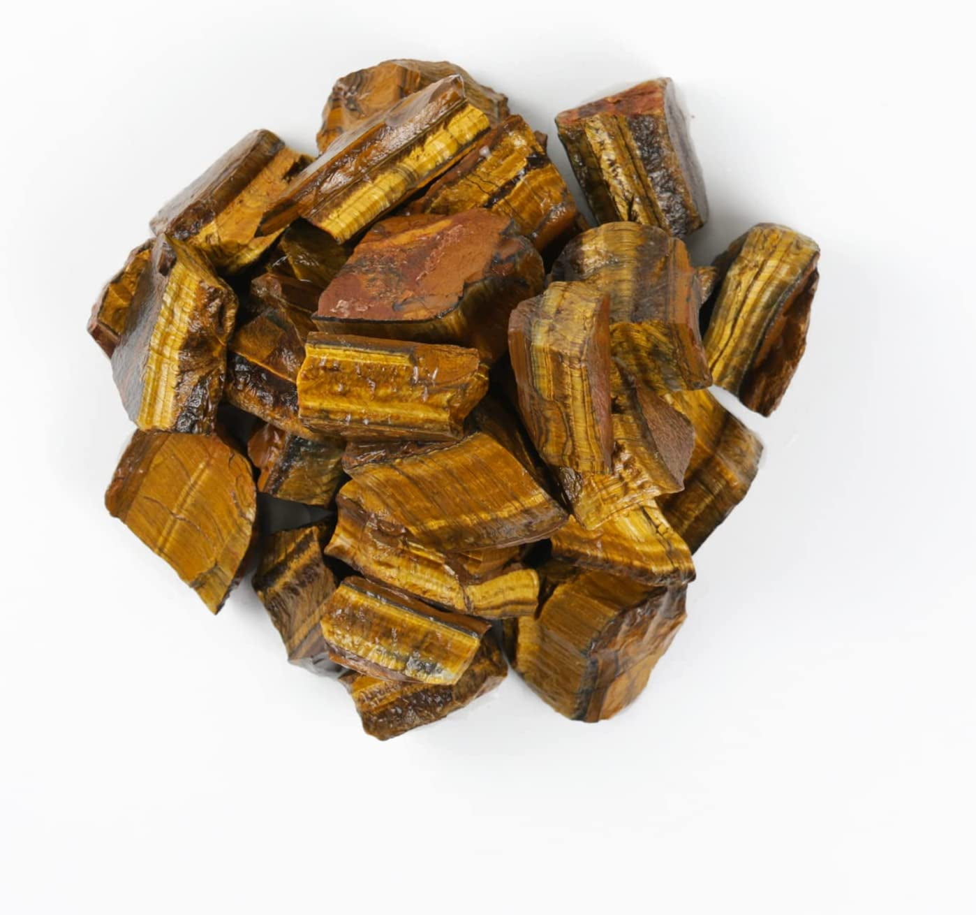 Nvzi Tiger Eye Stone, Crystals and Healing Stones, Bulk Crystals, Rocks for Tumbling, Raw ...