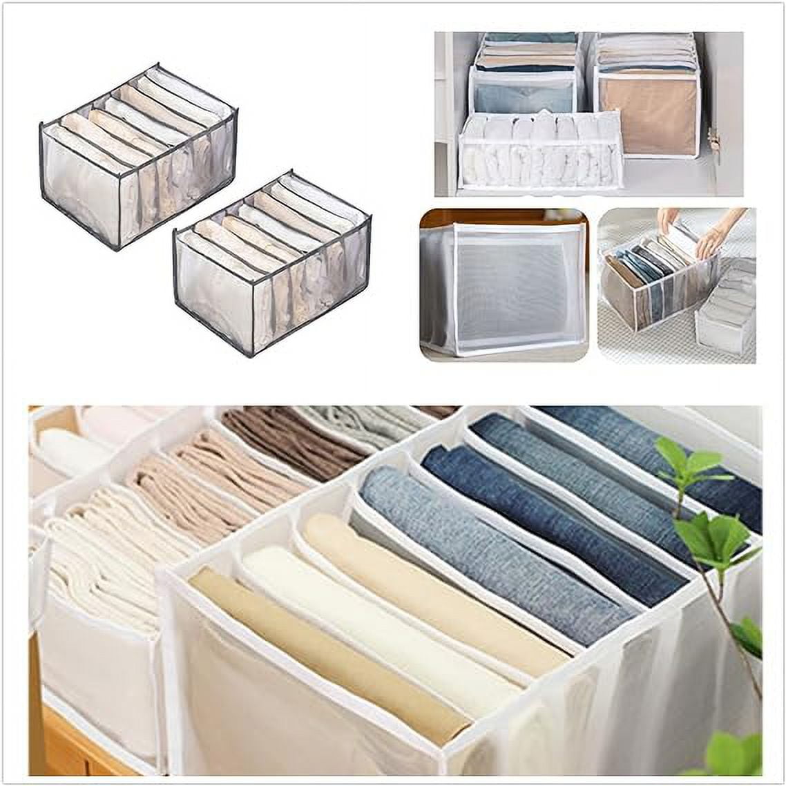 Nvzi Wardrobe Clothes Organizer 2pcs Foldable Closet Organizers ...