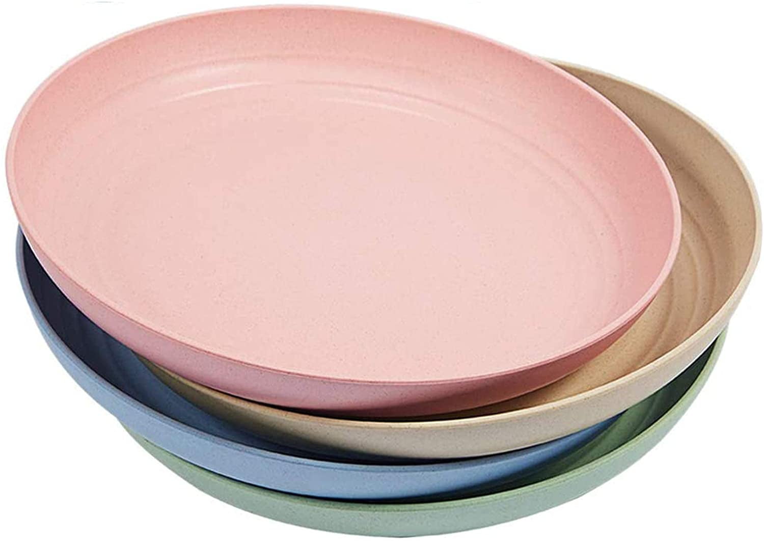 Nvzi Wheat Straw Plate, Unbreakable Lightweight Eco-friendly Dinner ...