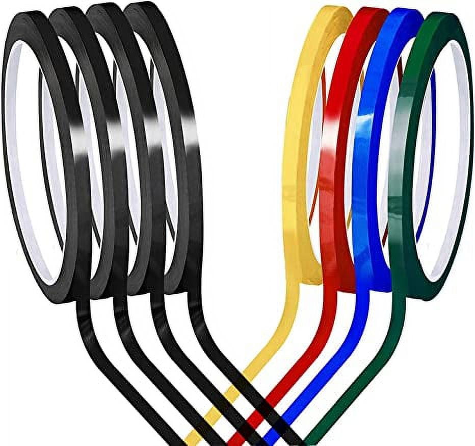 Nvzi Whiteboard Tape Grid Marking Tape, 8 Pieces 3 mm Width Colored ...