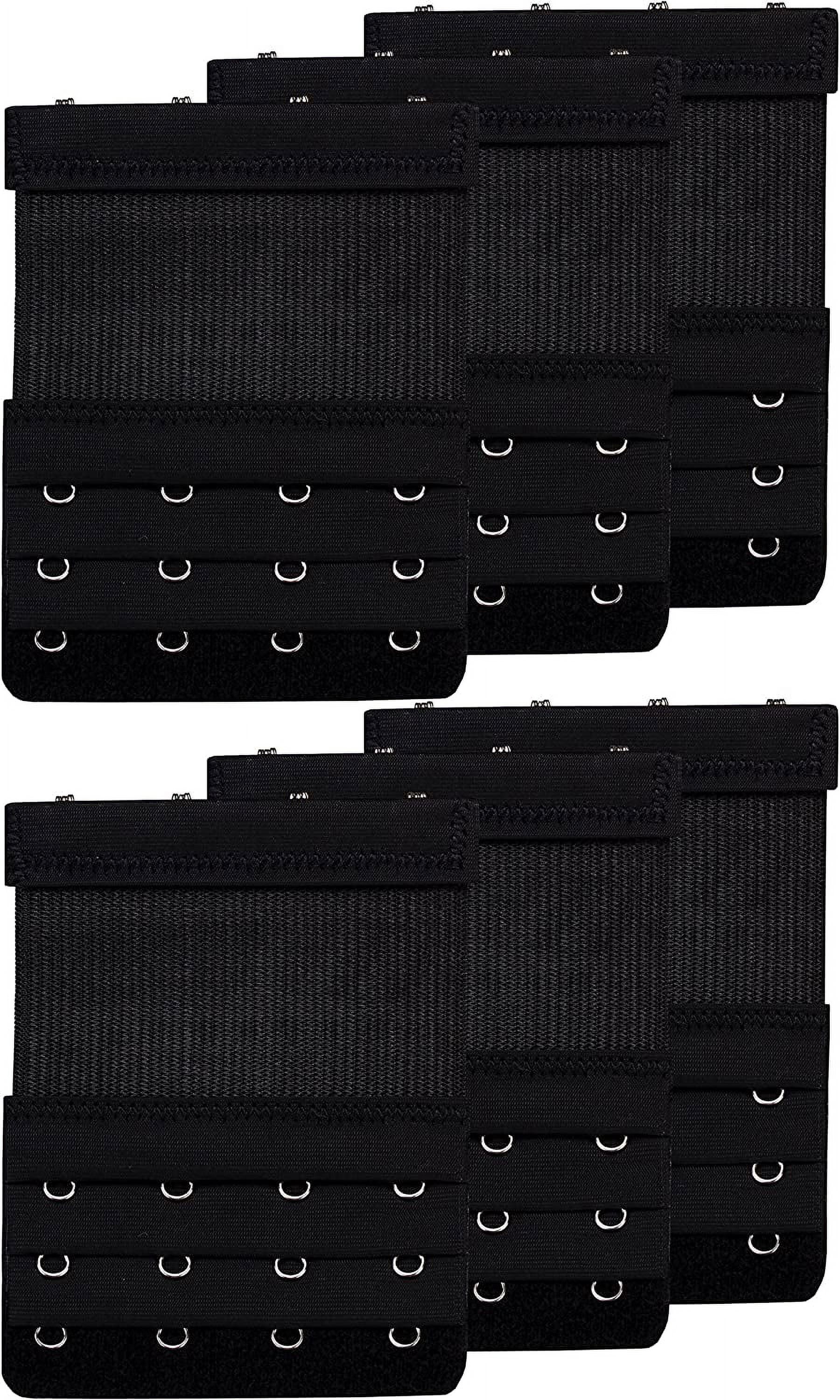 Nvzi Women Bras Strap Extension Elastic Bra Extender 4 Hook for Plus ...