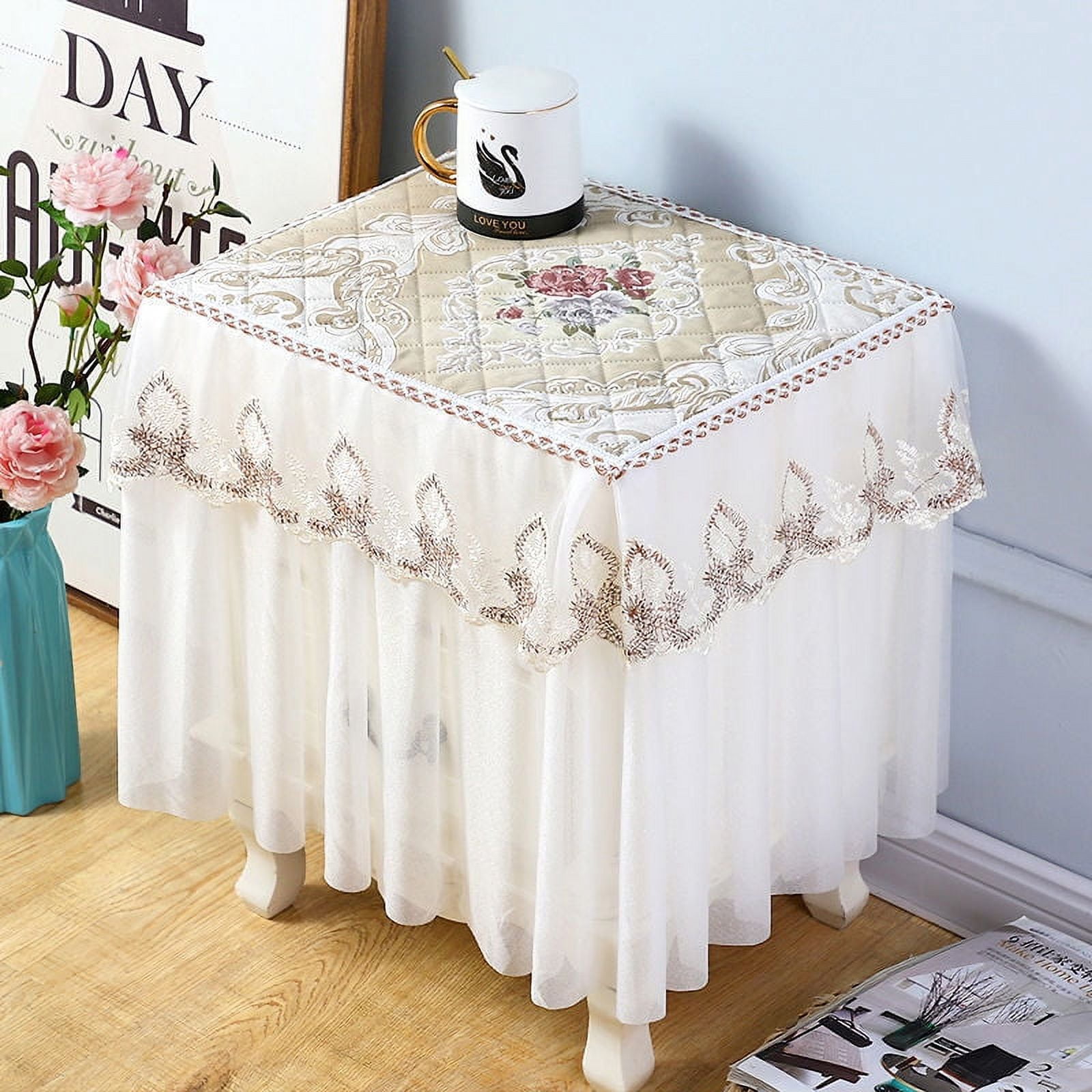 Nvzi-a 1 piece bedside table cover cloth anti slip and dustproof ...