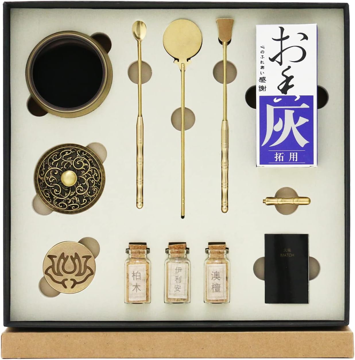 Nvzi-a 10 Pcs Set Incense Powder Burner Kit DIY Backflow Tower Incense ...