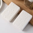 Nvzi-a 10 pieces natural wood pulp cotton sponge, white thickened ...