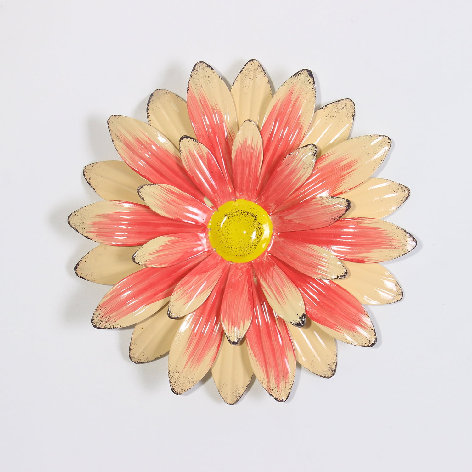 Nvzi-a 2 pieces 3D daisy metal flower wall art decoration multi-layer ...