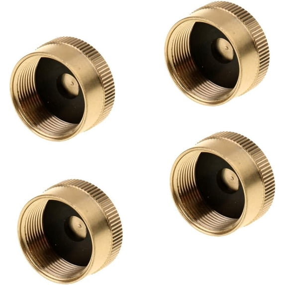 Nvzi-a 4 Pieces Solid Brass Cap 1 LB Propane Bottle Small Gas Tank ...