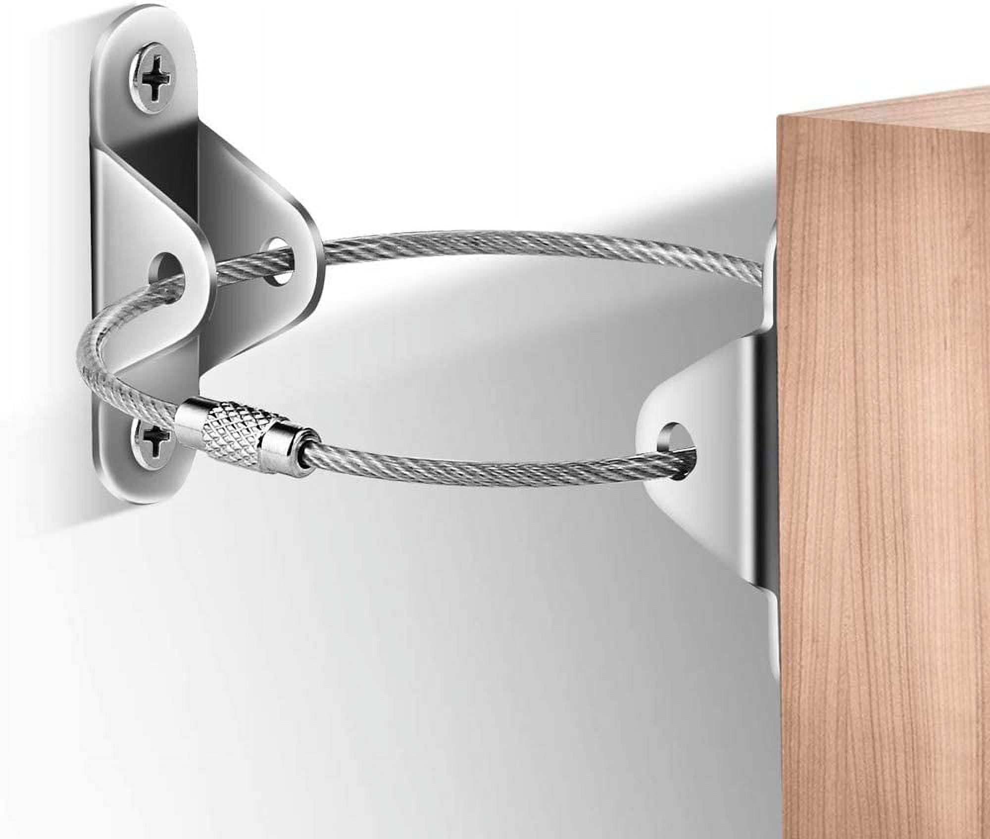 Nvzi-a 6 Pack-Furniture Wall Anchor, Metal Furniture Anti-Tip Device ...