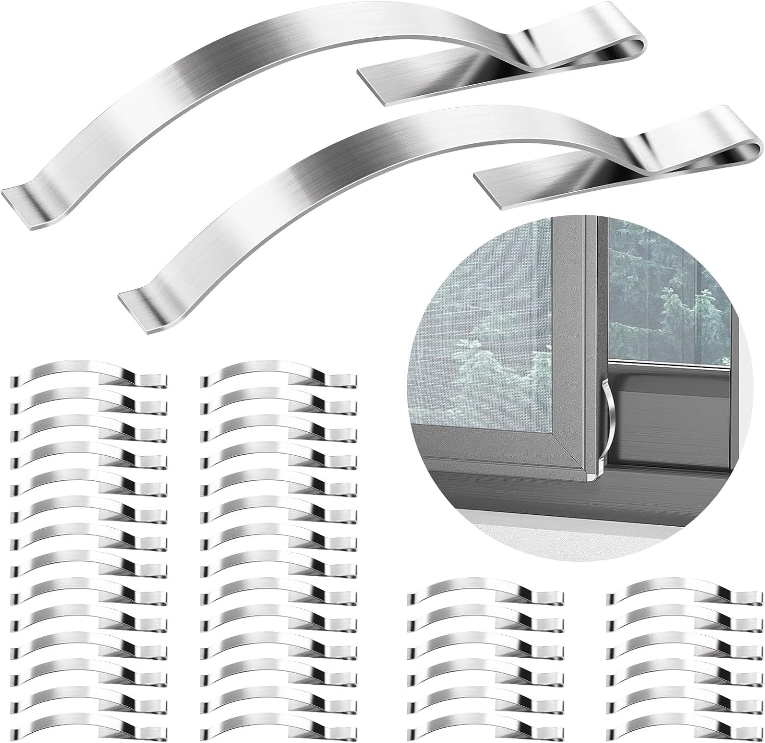 Nvzi-a 60 window screen tension spring stainless steel corner clip ...