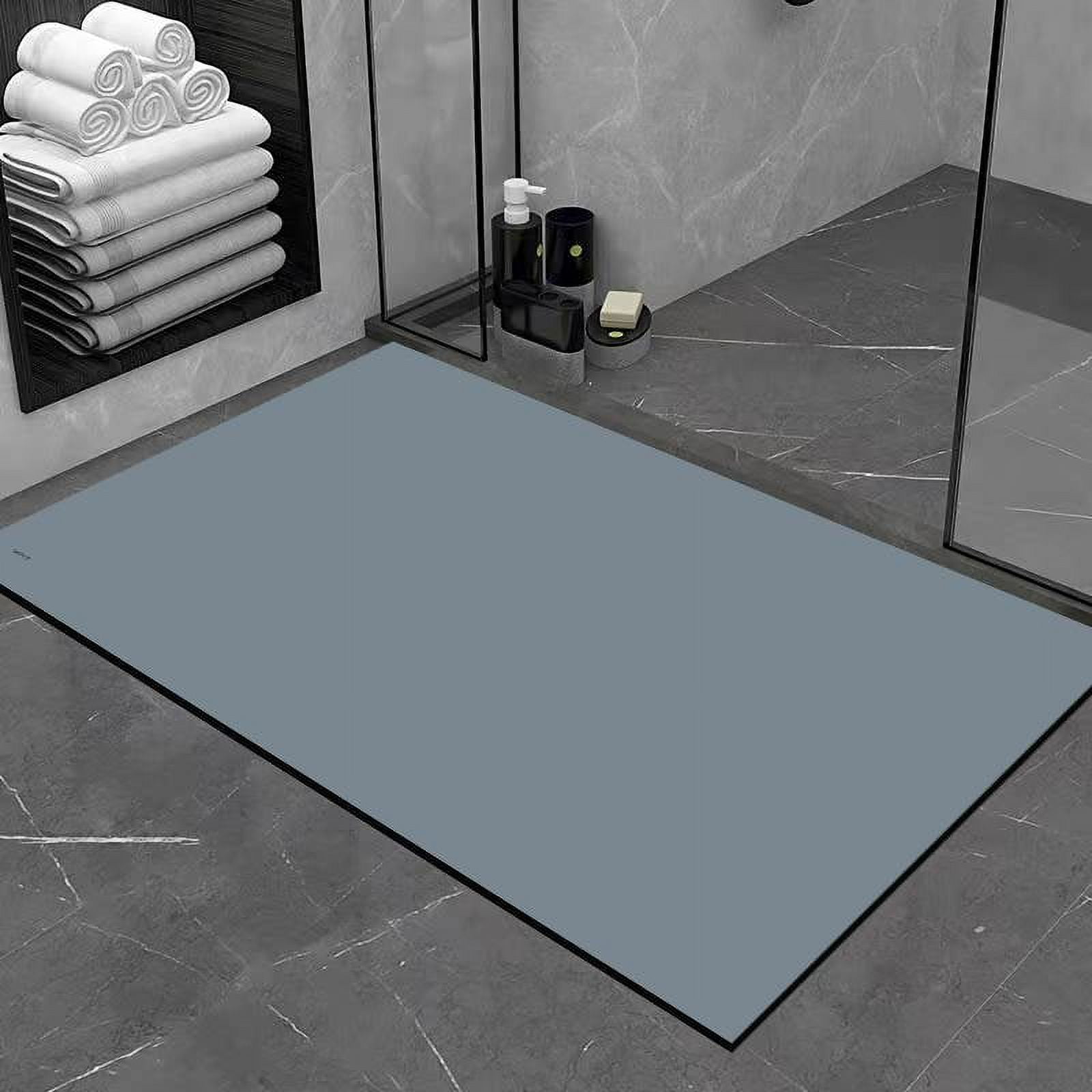 Nvzi-a Bathroom Rug Mat , Non-Slip Plush Shaggy Bath Carpet, Machine ...
