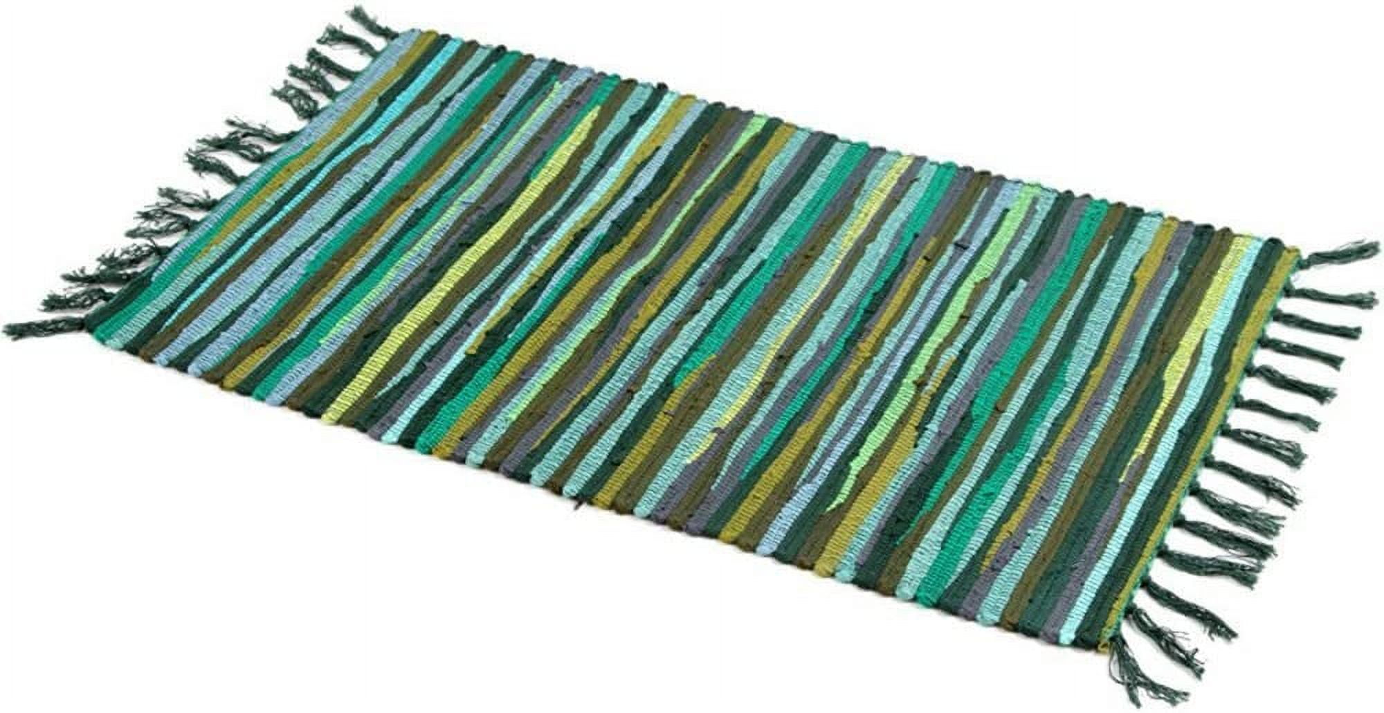 Nvzi-a Chindi Rag Rug, Machine Washable Cotton Reversible Rag Rug Hand ...