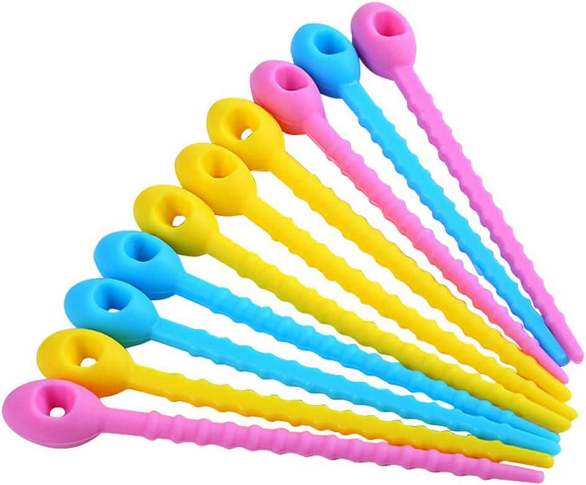 Nvzi-a Food Grade Silicone Bag Ties Cable Management Zip Tie Twist ...