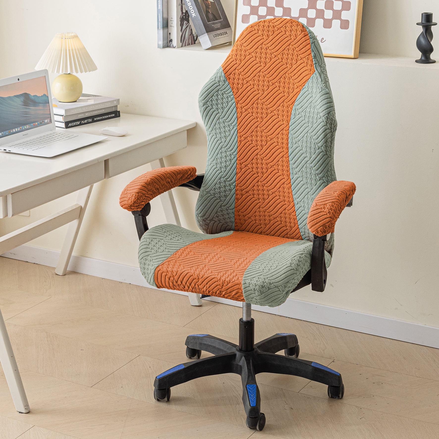 Nvzi-a Gaming Chair Cover Cat Scratch Proof Jacquard, Soft Spandex ...